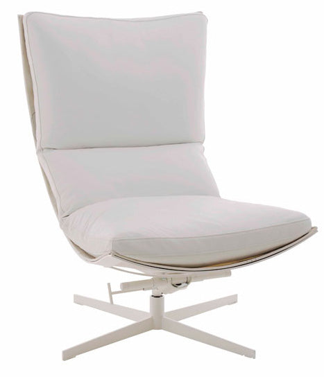 Spinnaker Fåtölj ink. Pall Vit | Folkhemmet