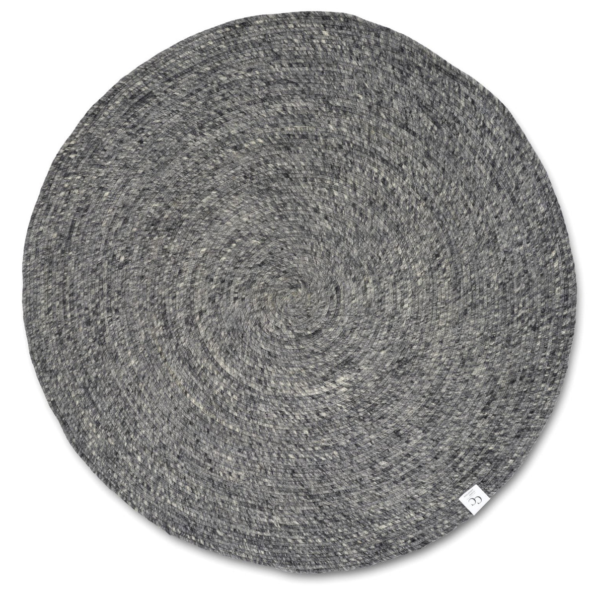 Merino Rund Matta Granit | Folkhemmet