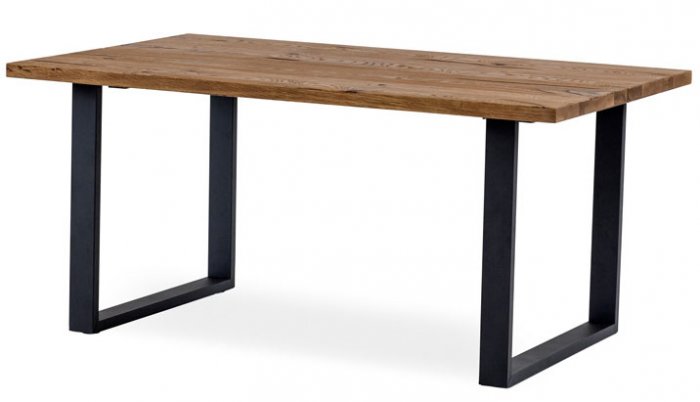 Narvik Matbord Ek/Svart 160cm | Folkhemmet